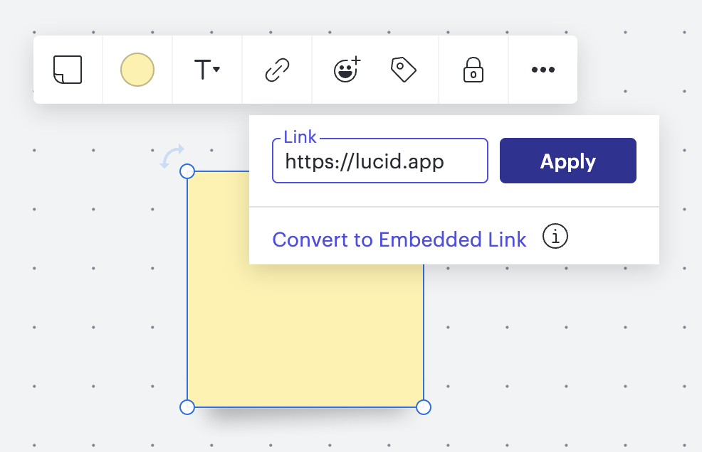 Add links to objects in Lucidspark – Lucid