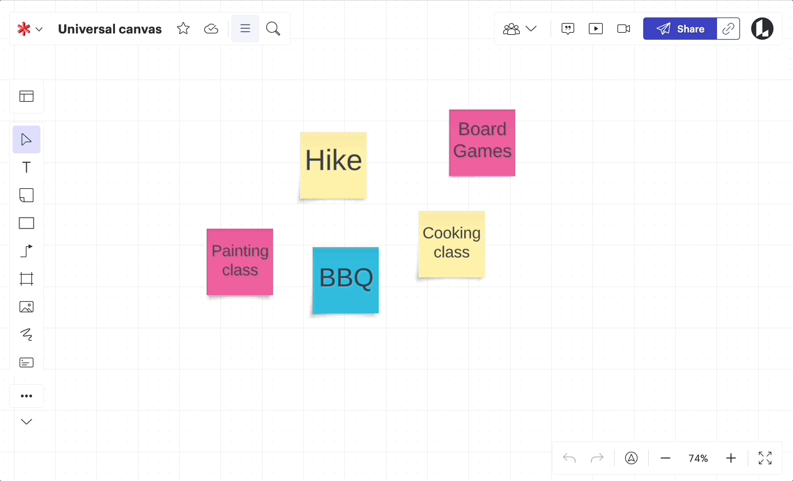 범용 캔버스를 사용해 워크플로 간소화 – Lucid