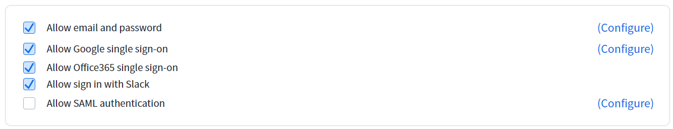 Lucid admin panel: Security settings – Lucid