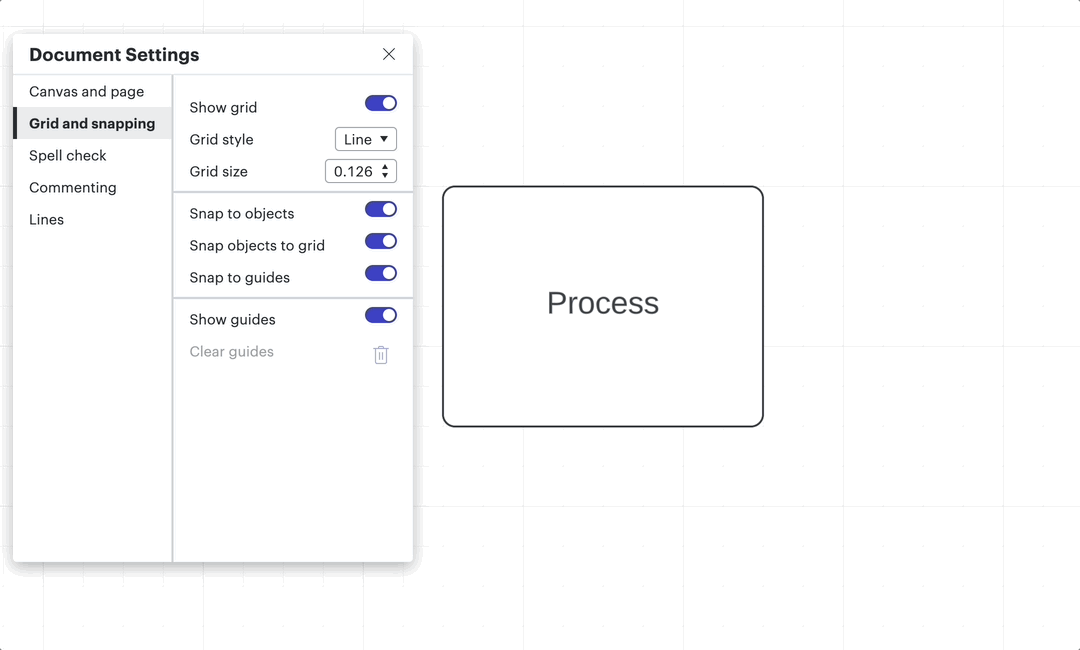 Adjust document and board settings – Lucid