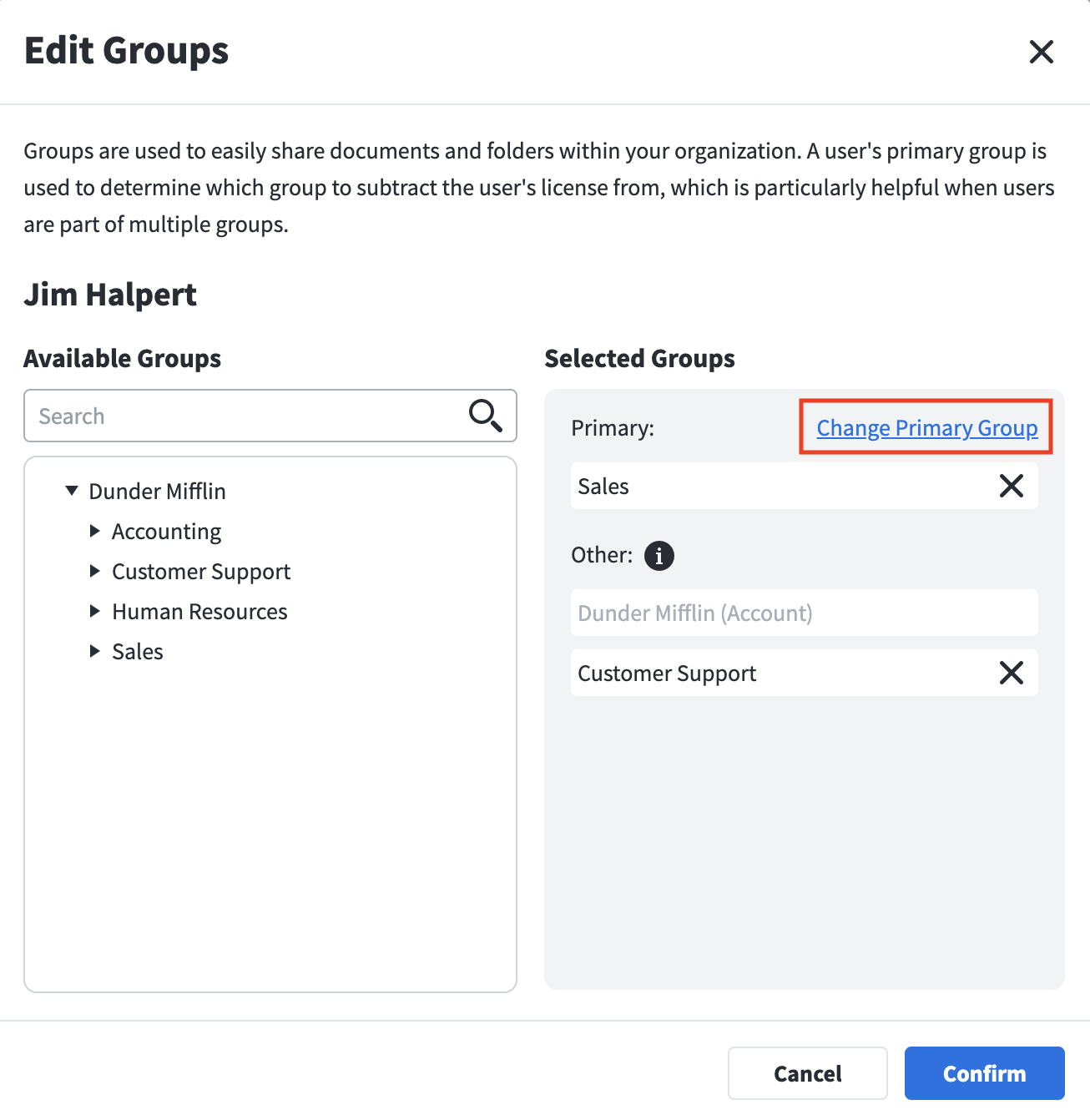 Lucid admin panel: Groups – Lucid