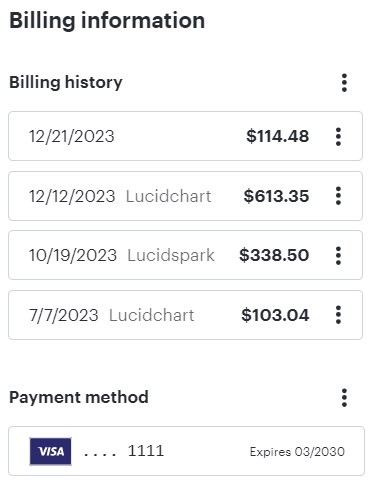 Access paid invoices – Lucid