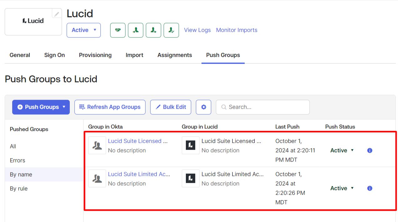 SCIM guide: Migrate Okta integration to Lucid organizational groups experience – Lucid