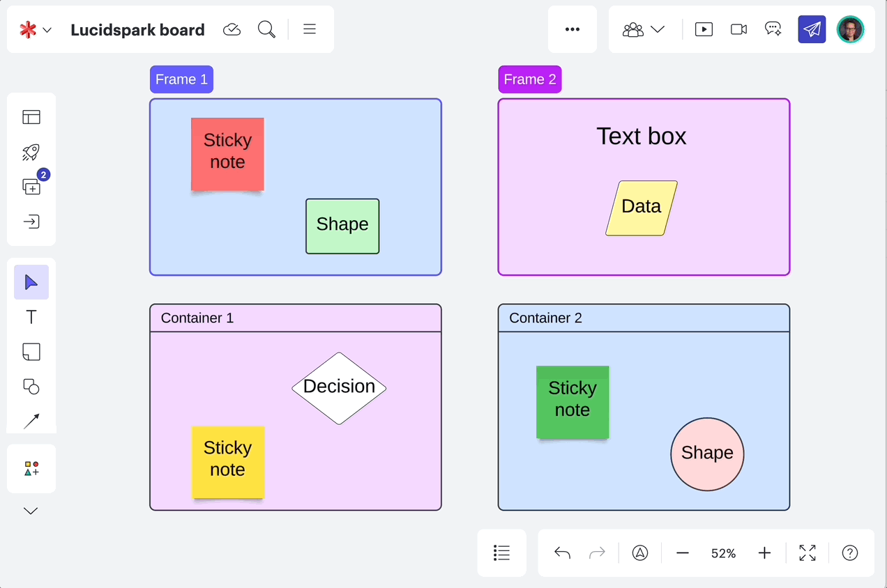 Navigate objects in Lucid with a keyboard – Lucid