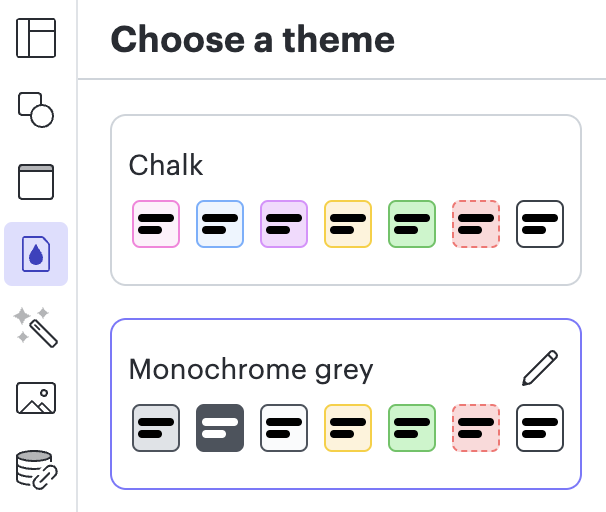 Apply preset themes to style shapes in Lucidchart – Lucid