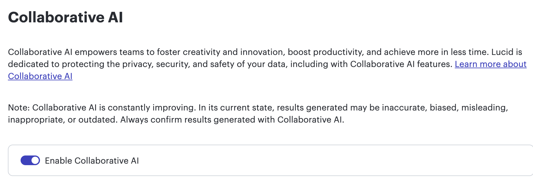 Lucid admin panel: Security settings – Lucid