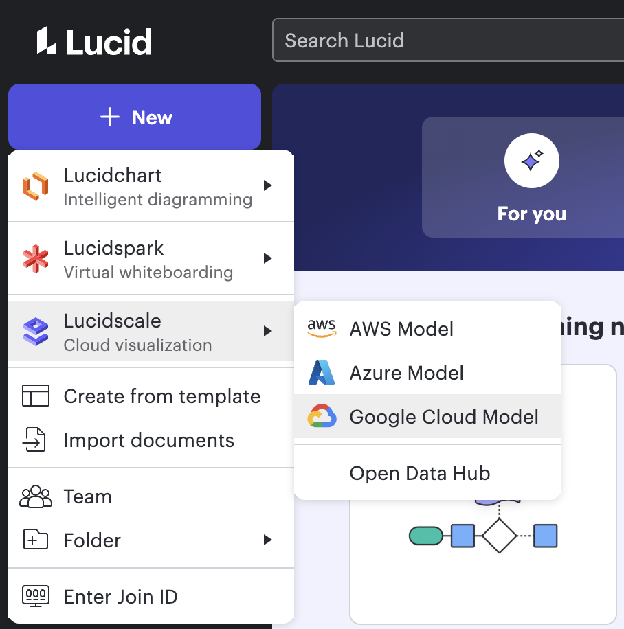 Import and manage Google Cloud infrastructure data in Lucidscale – Lucid