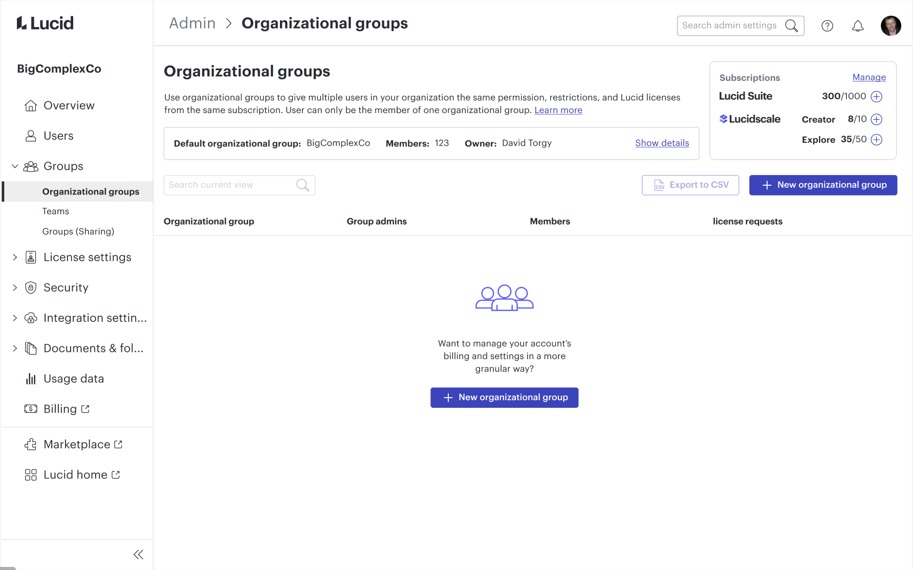 Lucid admin panel: Group management – Lucid