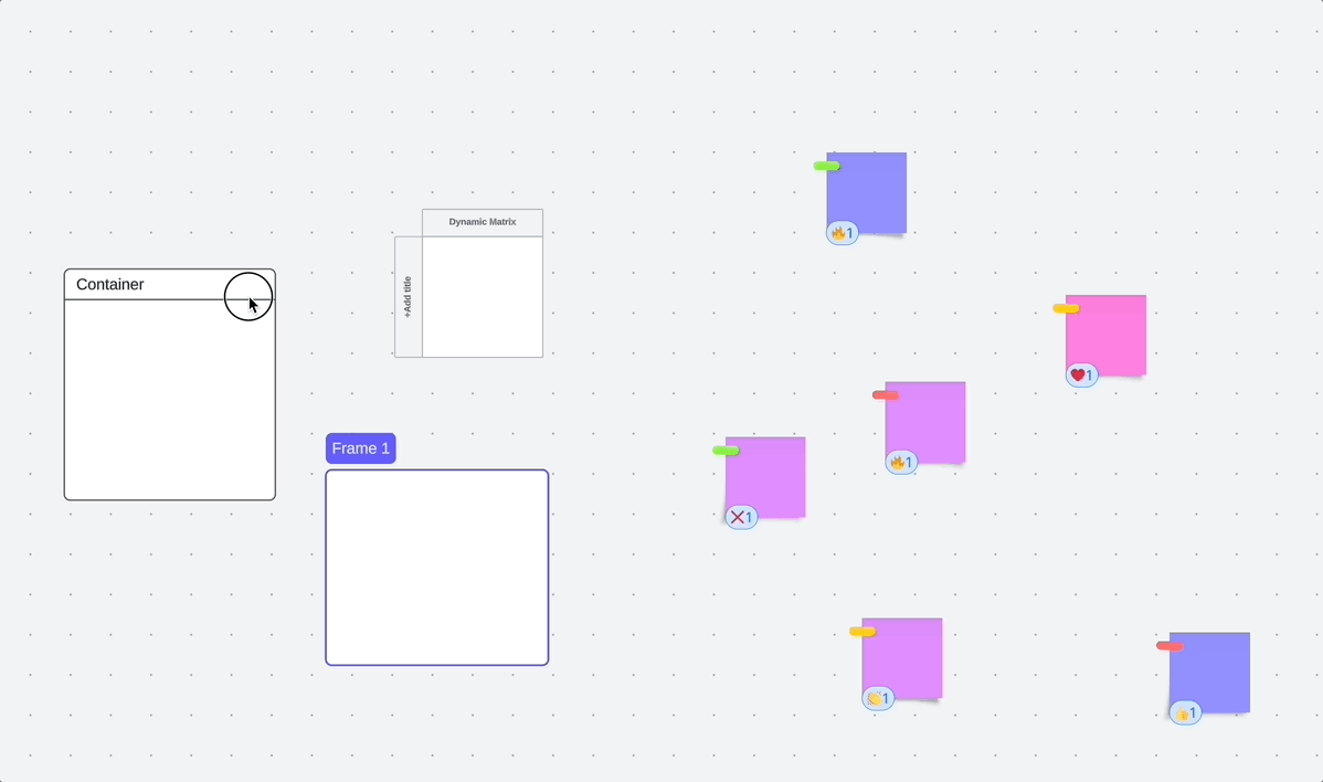 Gather sticky notes in Lucidspark – Lucid