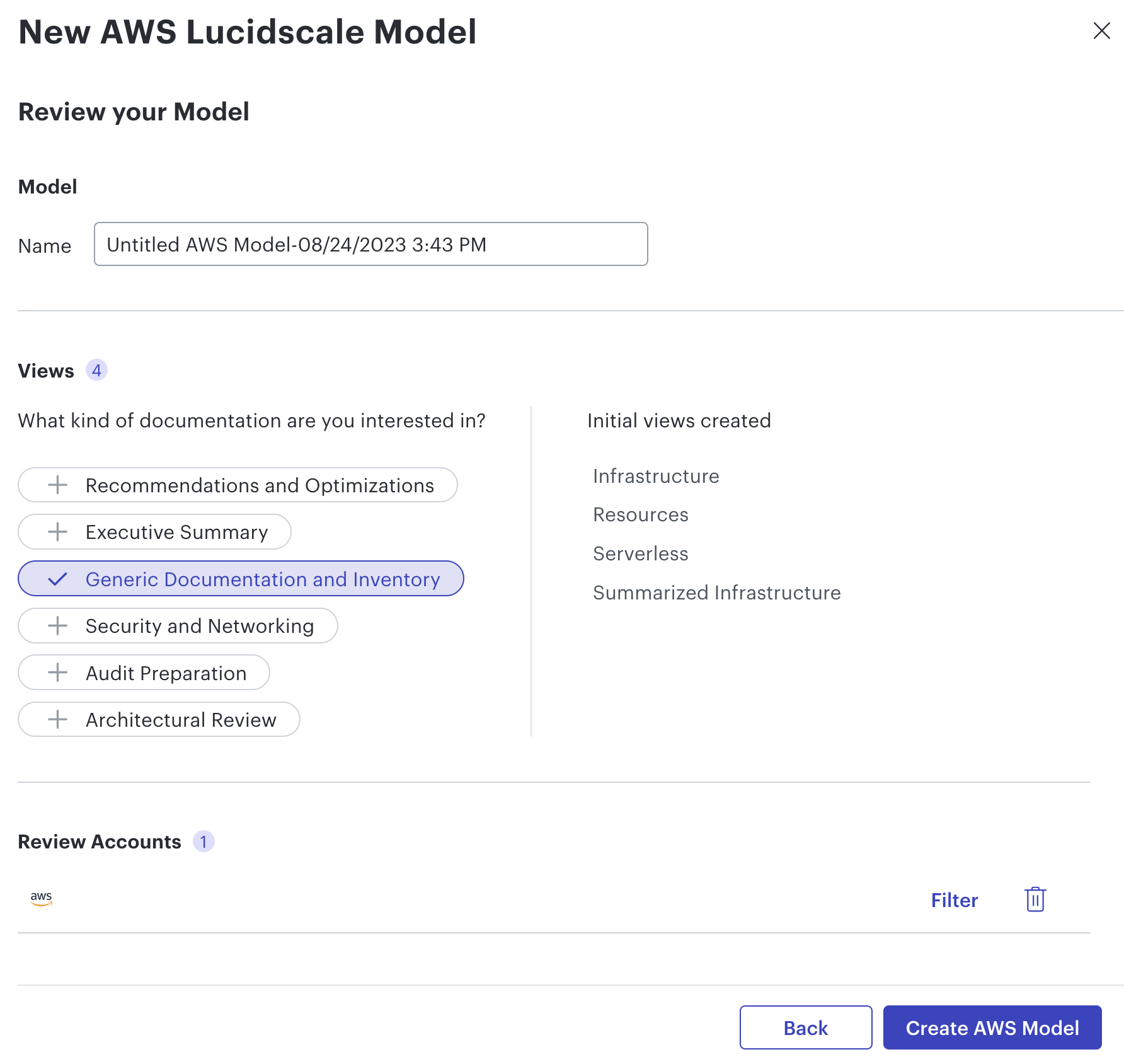 Import and manage AWS infrastructure data in Lucidscale – Lucid