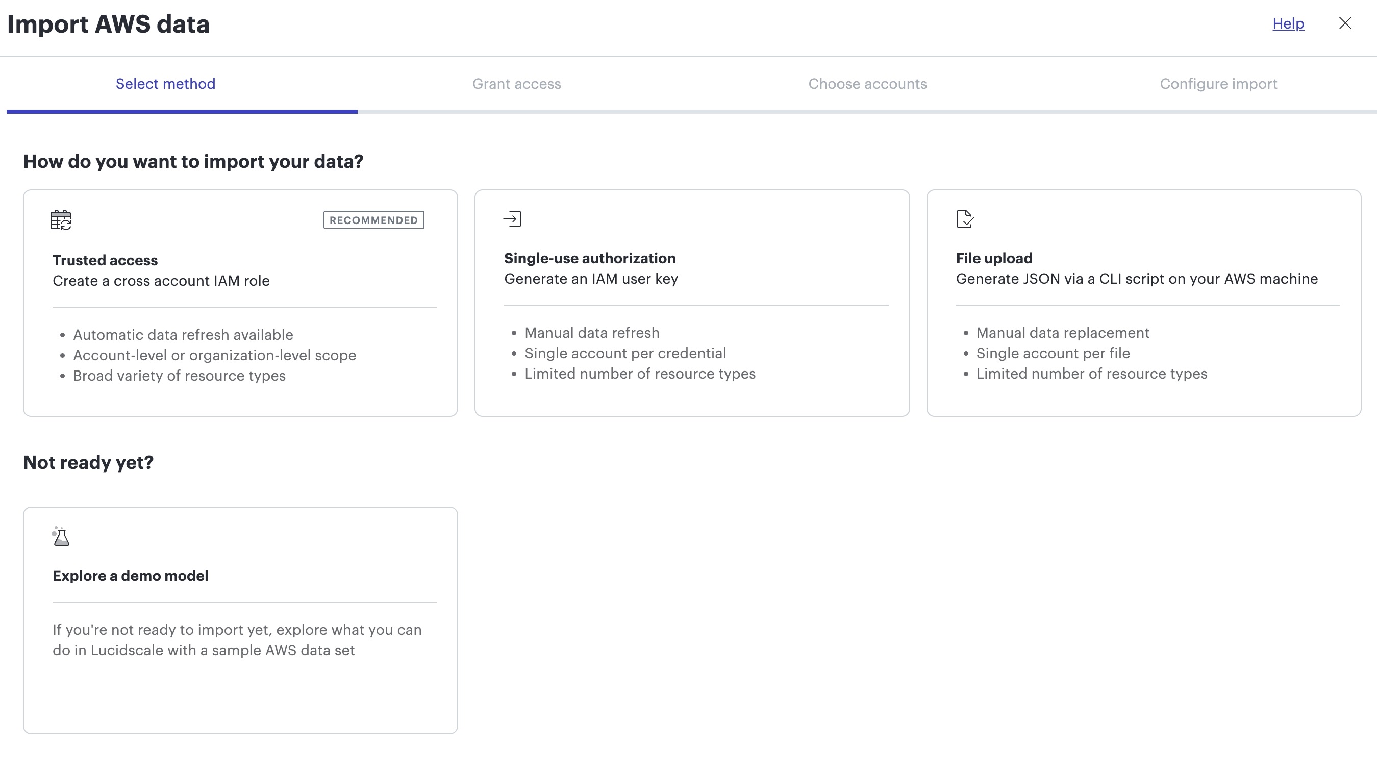 Import and manage AWS infrastructure data in Lucidscale – Lucid