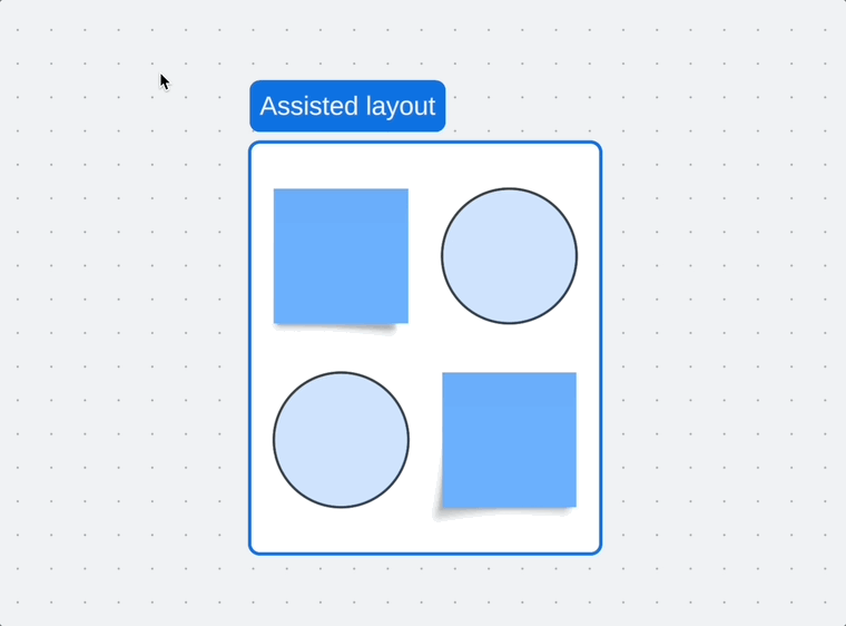 Use assisted layout to organize content in Lucid – Lucid