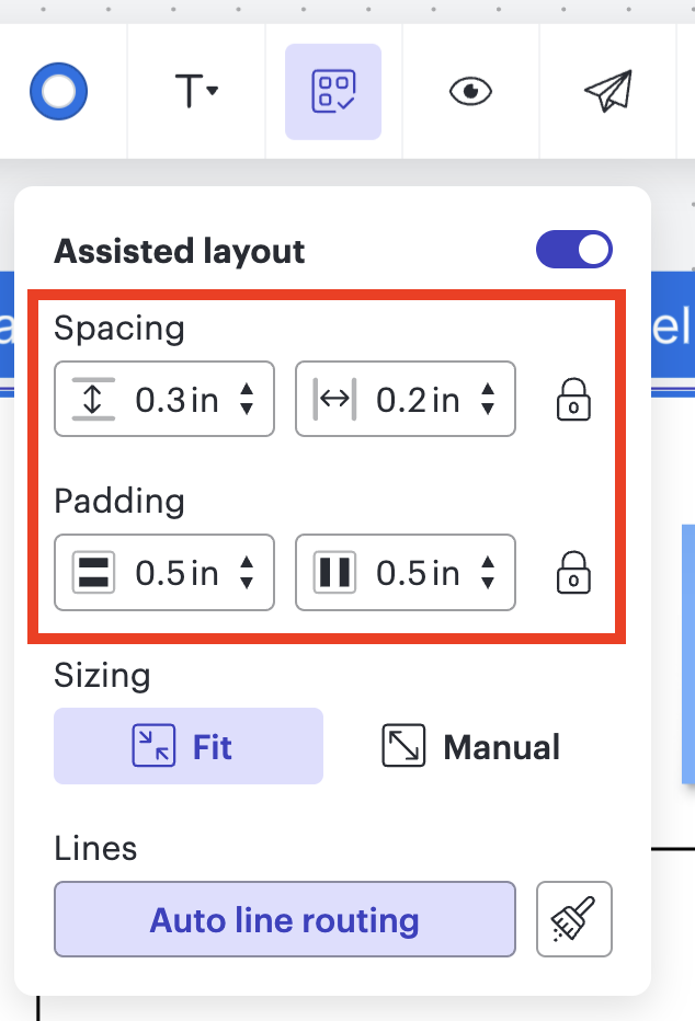 Use assisted layout to organize content in Lucid – Lucid
