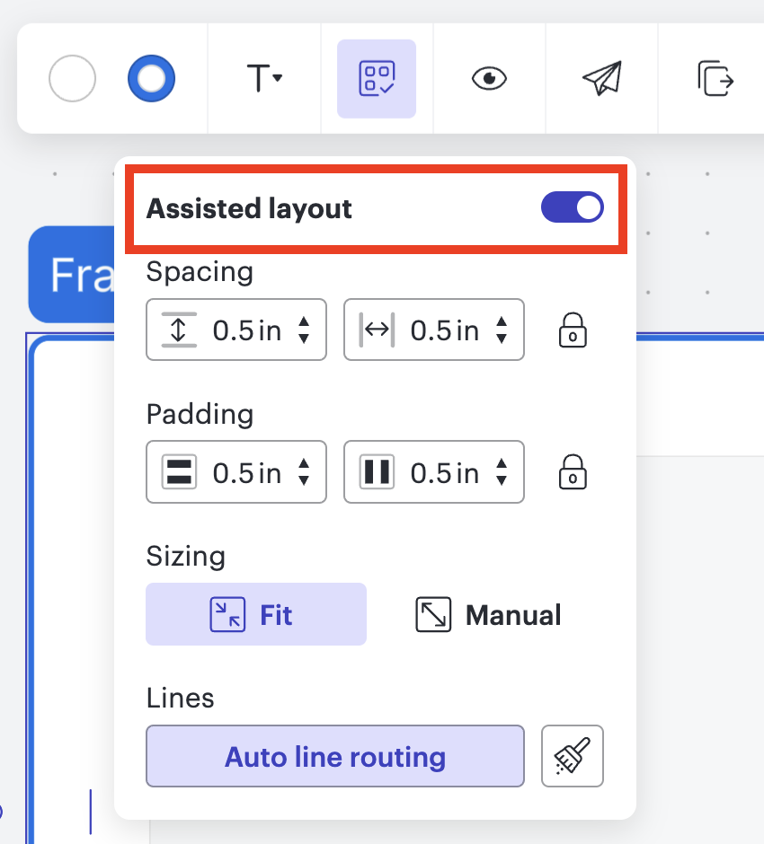 Use assisted layout to organize content in Lucid – Lucid